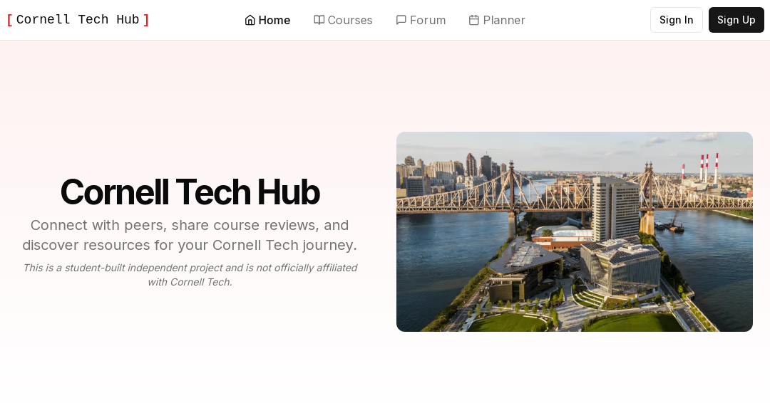 Cornell Tech Hub | Student Community & Resources